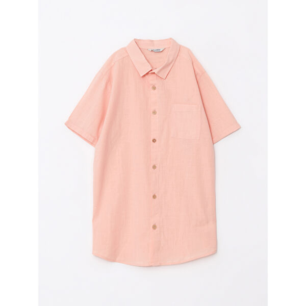 Basic Kısa Kollu Poplin Erkek Çocuk Gömlek Basic Kısa Kollu Poplin Erkek Çocuk Gömlek