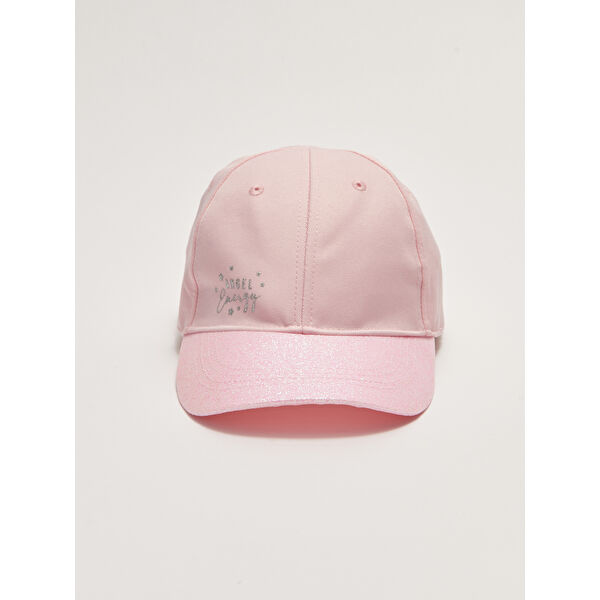 Yazı Baskılı Kız Çocuk Kep Şapka