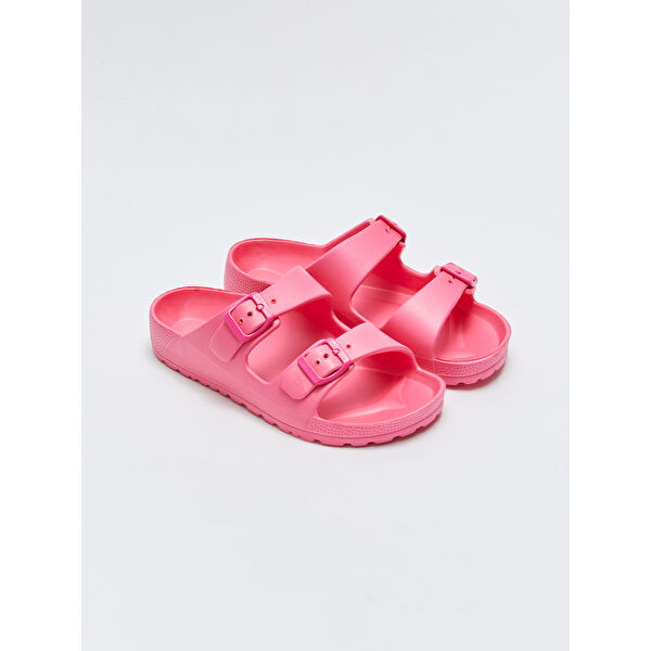 Toka Detaylı Çift Bantlı Kadın Terlik