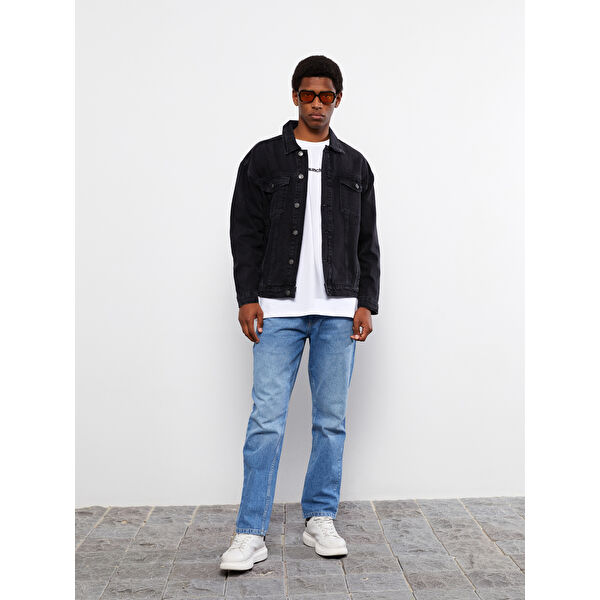 Oversize Erkek Jean Ceket