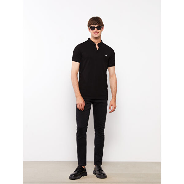 Hakim Yaka Kısa Kollu Pike Erkek Tişört