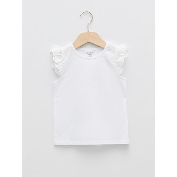 Bisiklet Yaka Basic Pamuklu Kız Bebek Atlet Bisiklet Yaka Basic Pamuklu Kız Bebek Atlet