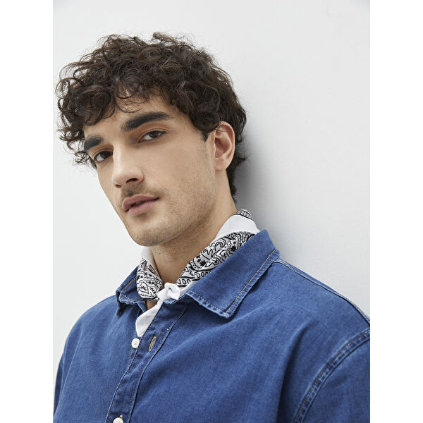 Pamuklu Şal Desenli Erkek Fular 2'li Pamuklu Şal Desenli Erkek Fular 2'li