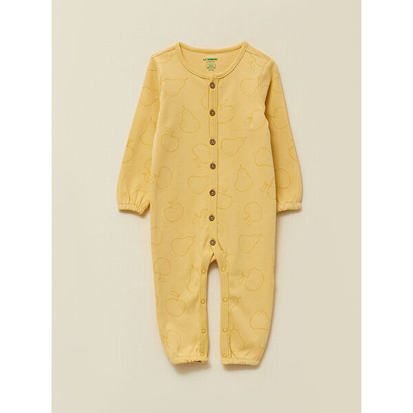 LCW GREEN Bisiklet Yaka Uzun Kollu Baskılı Organik Pamuklu Erkek Bebek Tulum LCW GREEN Bisiklet Yaka Uzun Kollu Baskılı Organik Pamuklu Erkek Bebek Tulum