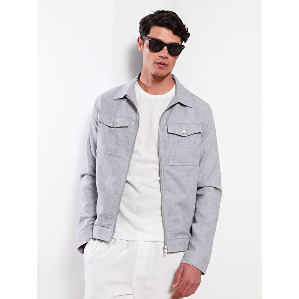 Standart Kalıp Gömlek Yaka Erkek Mont