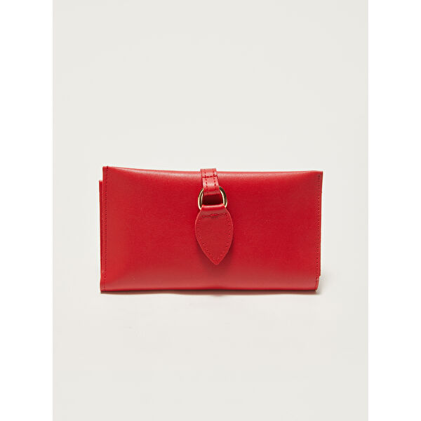 Deri Görünümlü Kadın Cüzdan