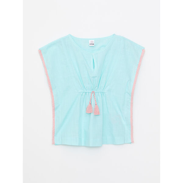 Bisiklet Yaka Pamuklu Kız Bebek Pareo