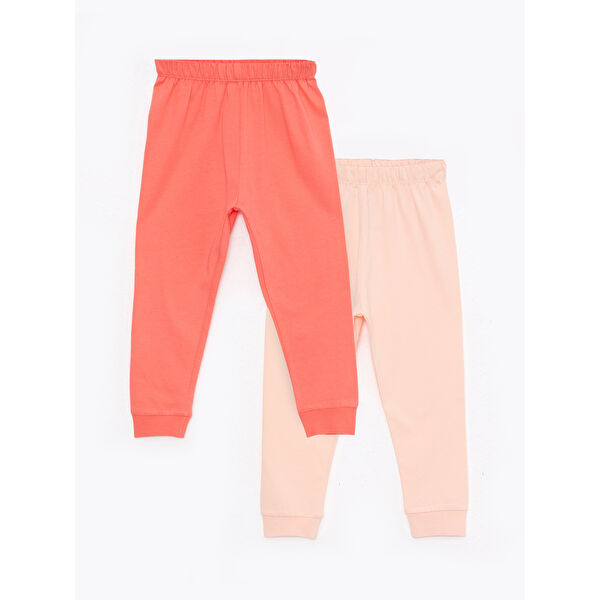 Beli Lastikli Basic Kız Bebek Pijama Alt 2'li