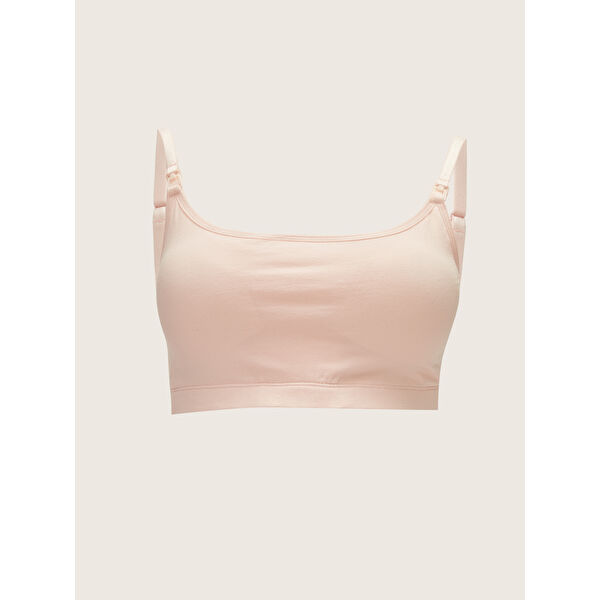 LCW DREAM Balensiz Dolgusuz Düz Hamile Tişört Sütyen