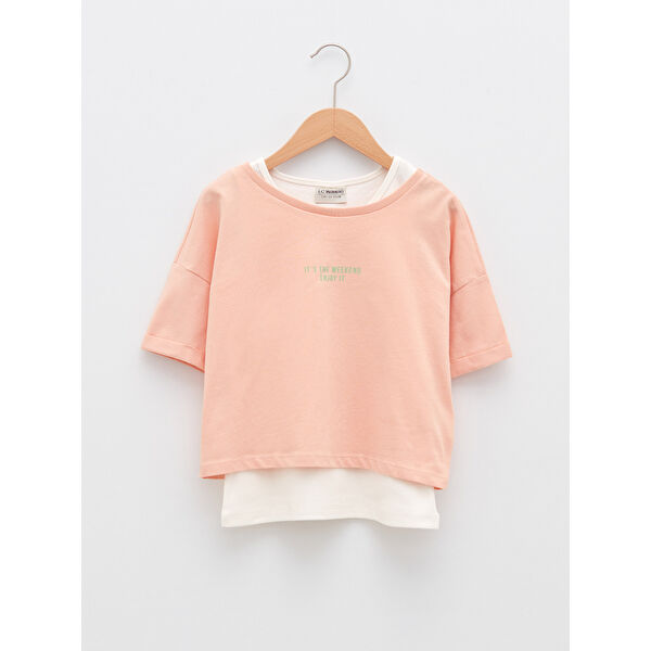 Bisiklet Yaka Pamuklu Kız Çocuk Atlet ve Tişört Bisiklet Yaka Pamuklu Kız Çocuk Atlet ve Tişört