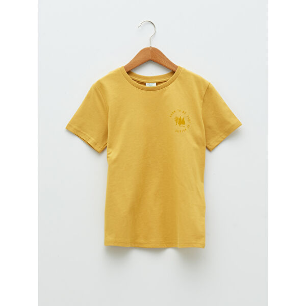 LCW GREEN Bisiklet Yaka Baskılı Kısa Kollu Organik Pamuklu Erkek Çocuk Tişört LCW GREEN Bisiklet Yaka Baskılı Kısa Kollu Organik Pamuklu Erkek Çocuk Tişört