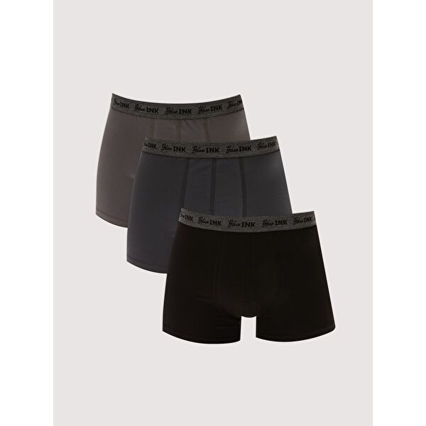 Standart Kalıp Esnek Kumaş Erkek Boxer 3'lü