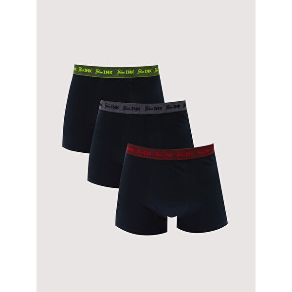 Standart Kalıp Esnek Kumaş Erkek Boxer 3'lü