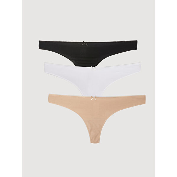 Düz Tanga Külot 3'lü Paket