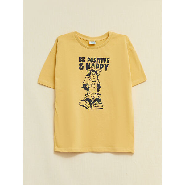 LCW GREEN Bisiklet Yaka Nostaljik Maymun Baskılı Kısa Kollu Organik Pamuklu Erkek Çocuk Tişört LCW GREEN Bisiklet Yaka Nostaljik Maymun Baskılı Kısa Kollu Organik Pamuklu Erkek Çocuk Tişört