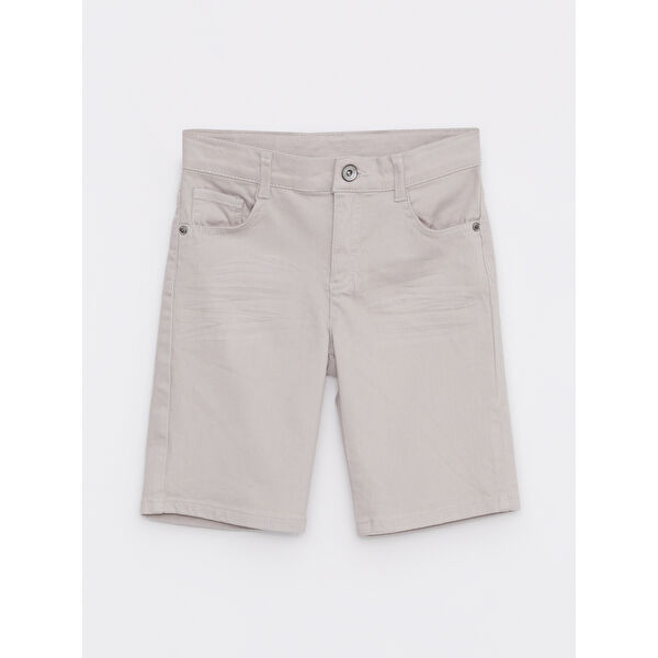 Basic Gabardin Erkek Çocuk Bermuda