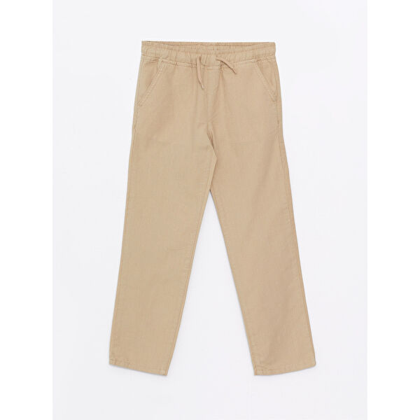 Beli Lastikli Basic Gabardin Erkek Çocuk Pantolon