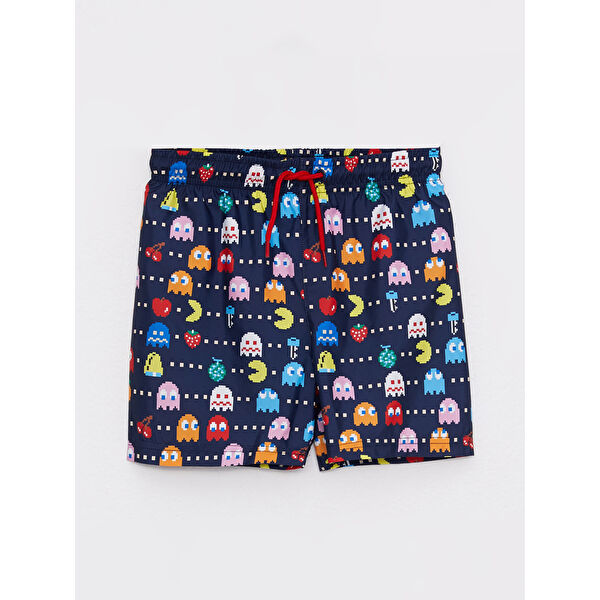 Baskılı Hızlı Kuruyan Erkek Çocuk Deniz Şortu