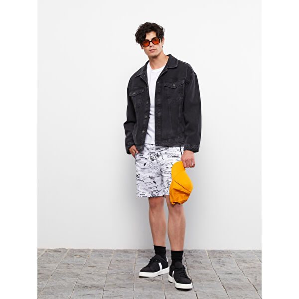 LCW CASUAL Standart Kalıp Baskılı Erkek Şort LCW CASUAL Standart Kalıp Baskılı Erkek Şort