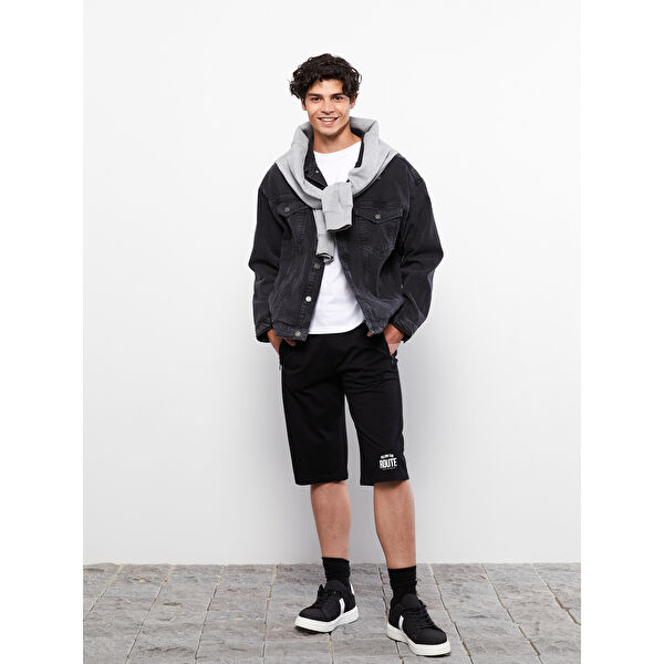 LCW CASUAL Standart Kalıp Baskılı Erkek Roller Şort LCW CASUAL Standart Kalıp Baskılı Erkek Roller Şort