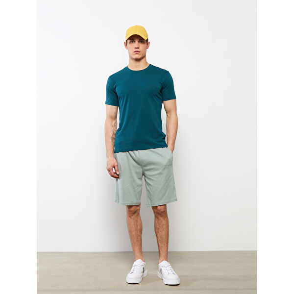 Standart Kalıp Örme Erkek Şort