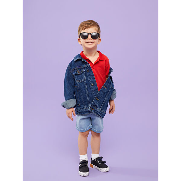 Polo Yaka Kısa Kollu Basic Erkek Bebek Tişört Polo Yaka Kısa Kollu Basic Erkek Bebek Tişört
