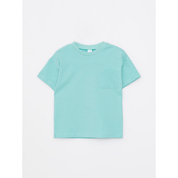 Bisiklet Yaka Kısa Kollu Basic Pamuklu Erkek Bebek Tişört