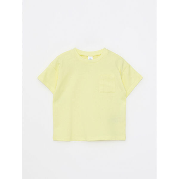 Bisiklet Yaka Kısa Kollu Basic Pamuklu Erkek Bebek Tişört