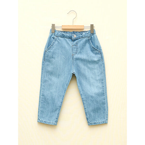 LCW GREEN Beli Lastikli Basic Erkek Bebek Jean Pantolon LCW GREEN Beli Lastikli Basic Erkek Bebek Jean Pantolon