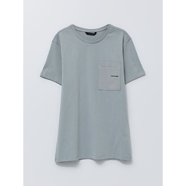LCW CASUAL Oversize Bisiklet Yaka Kısa Kollu Baskılı Penye Erkek Tişört