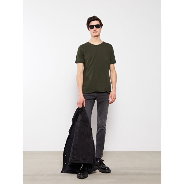 Bisiklet Yaka Kısa Kollu Basic Penye Erkek Tişört