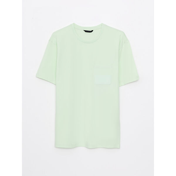 LCW CASUAL Oversize Bisiklet Yaka Kısa Kollu Penye Erkek Tişört