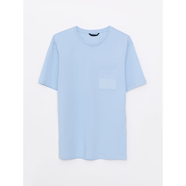 LCW CASUAL Oversize Bisiklet Yaka Kısa Kollu Penye Erkek Tişört