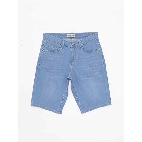 Standart Kalıp Erkek Jean Şort