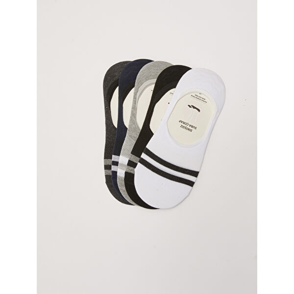 Çizgili Erkek Babet Çorap 5'li Çizgili Erkek Babet Çorap 5'li