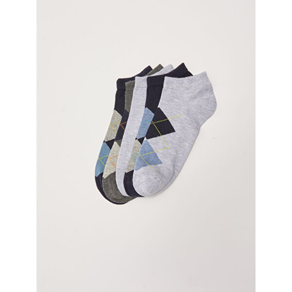 Desenli Erkek Patik Çorap 5'li