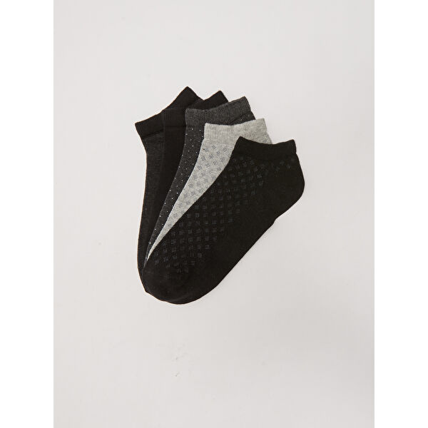 Desenli Erkek Patik Çorap 5'li