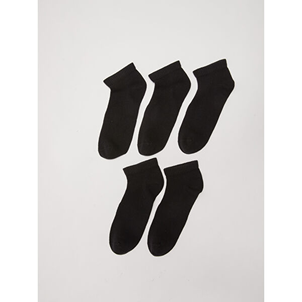 Düz Erkek Patik Çorap 5'li