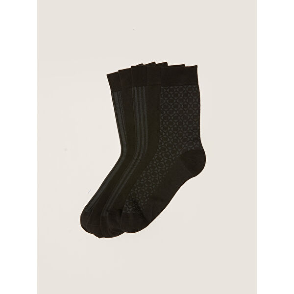 Desenli Erkek Bambu Soket Çorap 5'li Desenli Erkek Bambu Soket Çorap 5'li