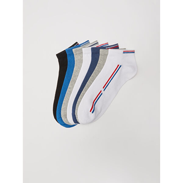 Çizgili Erkek Patik Çorap 7'li