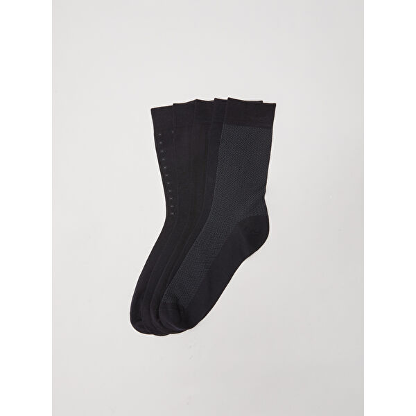 Desenli Erkek Bambu Soket Çorap 5'li Desenli Erkek Bambu Soket Çorap 5'li