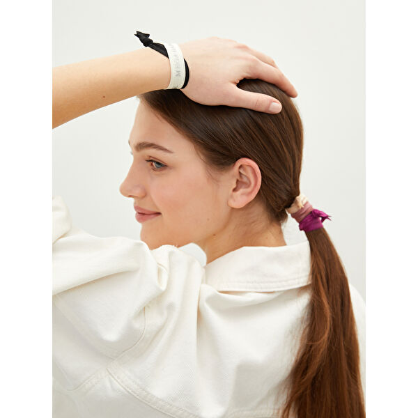 Simli Lastikli Kadın Toka 5'li