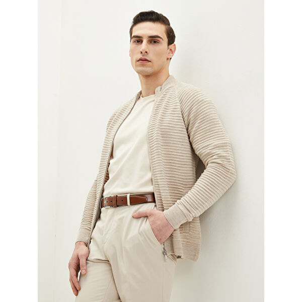 LCW VISION Slim Fit Dik Yaka Erkek Hırka