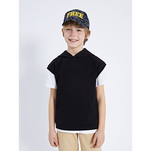 Yazı Nakışlı Erkek Çocuk Kep Şapka