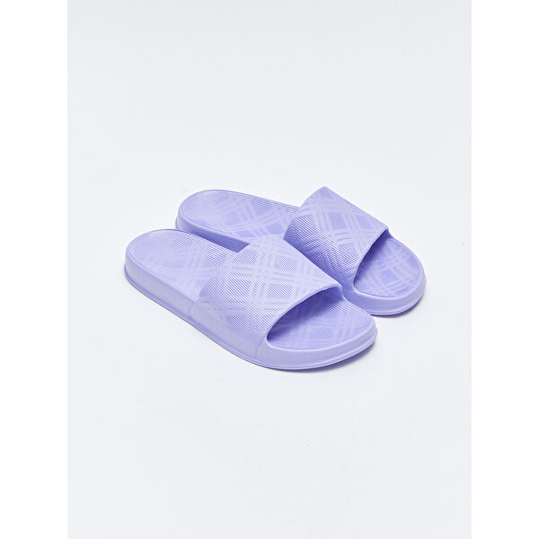 Baskılı Tek Bantlı Kadın Terlik