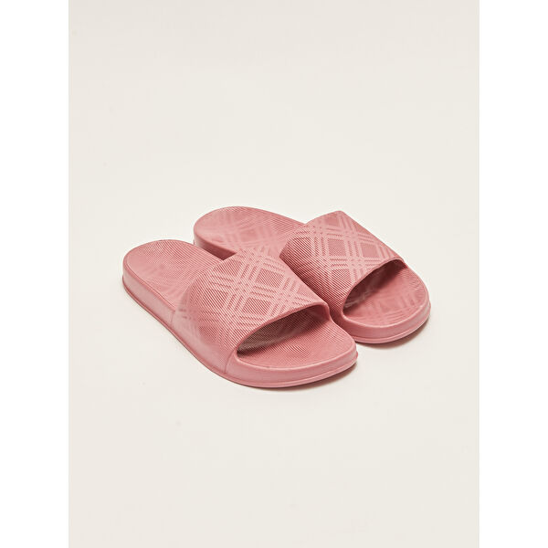 Baskılı Tek Bantlı Kadın Terlik