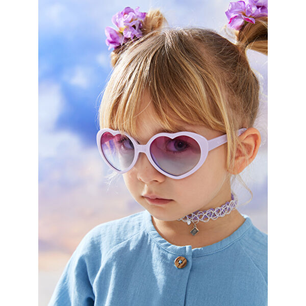 Kalp Çerçeveli Kız Çocuk Güneş Gözlüğü Kalp Çerçeveli Kız Çocuk Güneş Gözlüğü