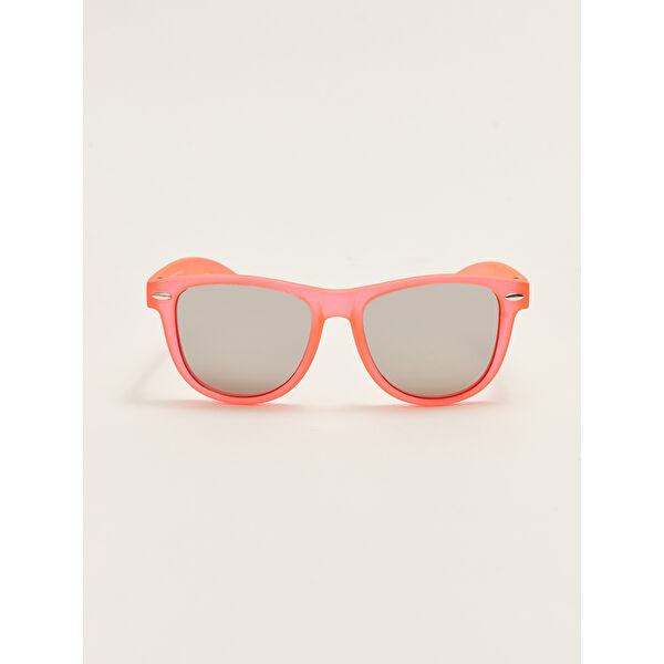 Düz Kalın Çerçeveli Kız Çocuk Güneş Gözlüğü