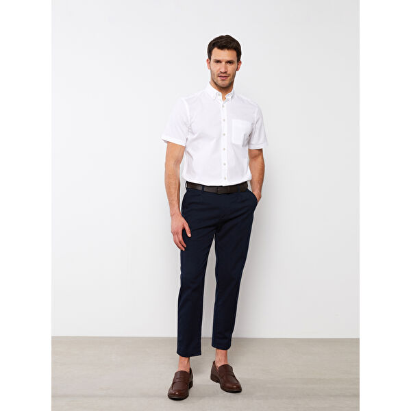 Regular Fit Kısa Kollu Oxford Erkek Gömlek Regular Fit Kısa Kollu Oxford Erkek Gömlek