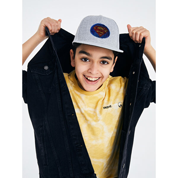 Superman Lisanslı Pul İşlemeli Erkek Çocuk Hip Hop Şapka